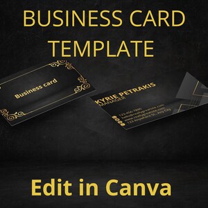 Manager Business Card Template - Etsy