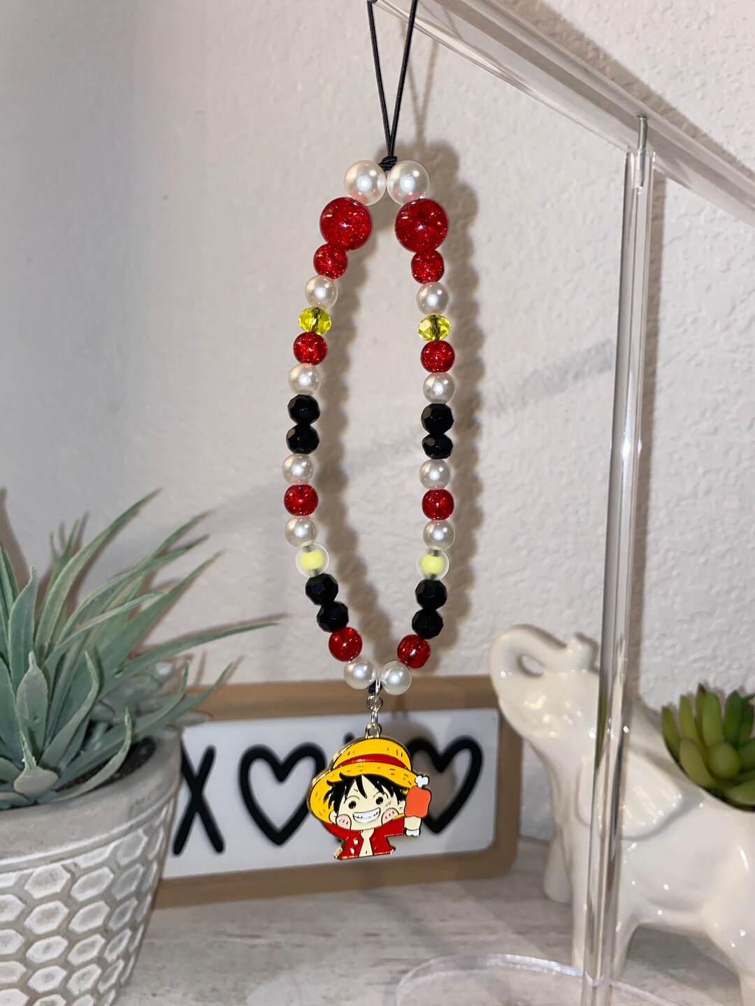 One Piece Anime Luffy Cell Phone Charm/cell Phone Lanyard/keychain ...