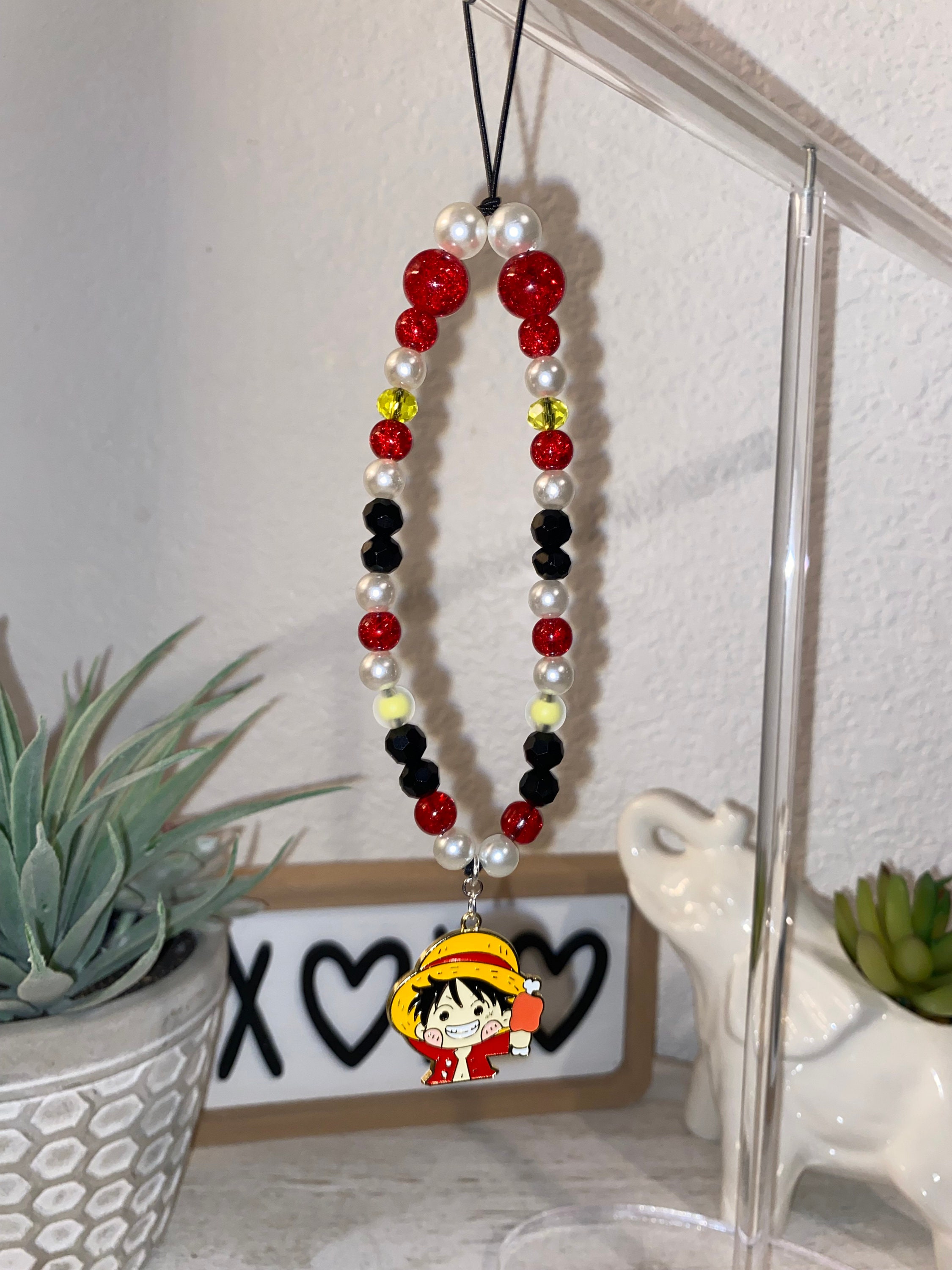 One Piece Anime Luffy Cell Phone Charm/cell Phone Lanyard/keychain ...