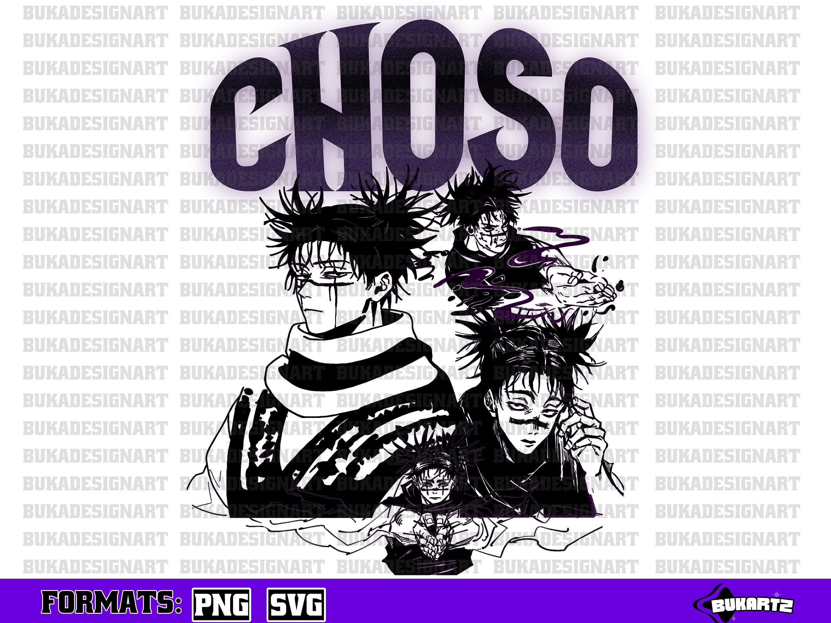 Premium CHOSO Design PNG, Jujutsu Kaisen Design PNG, Anime Design Png ...