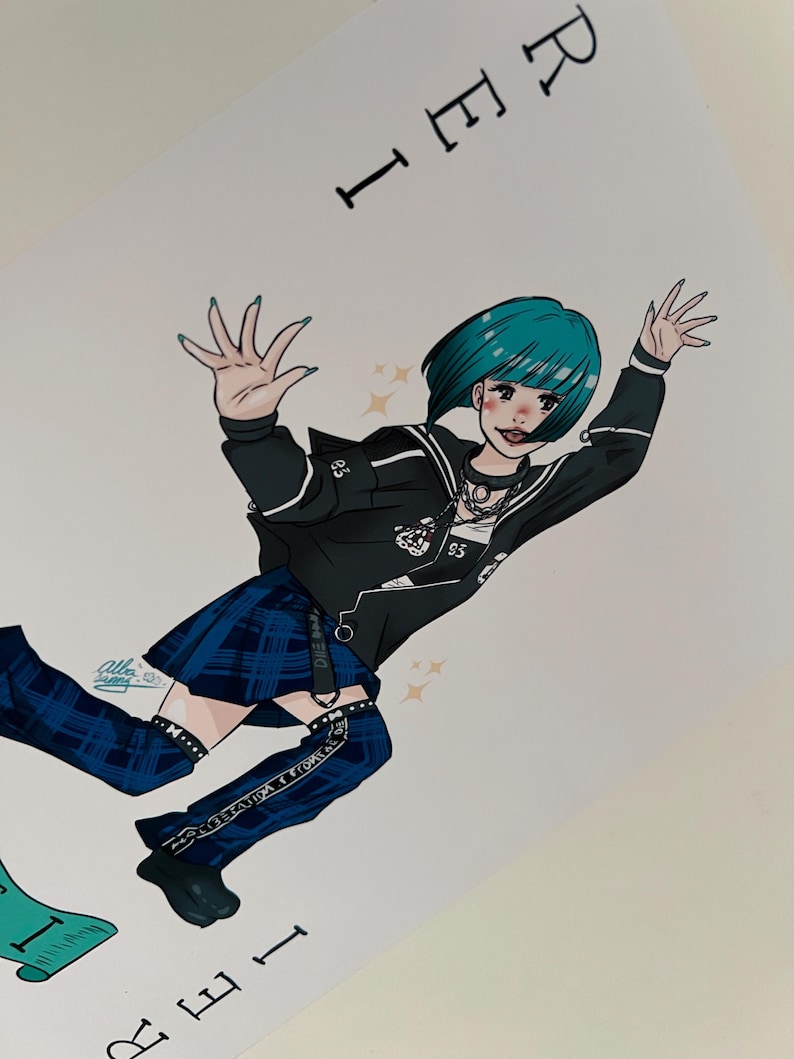 Illustration Rei - Alice in Borderland - Etsy