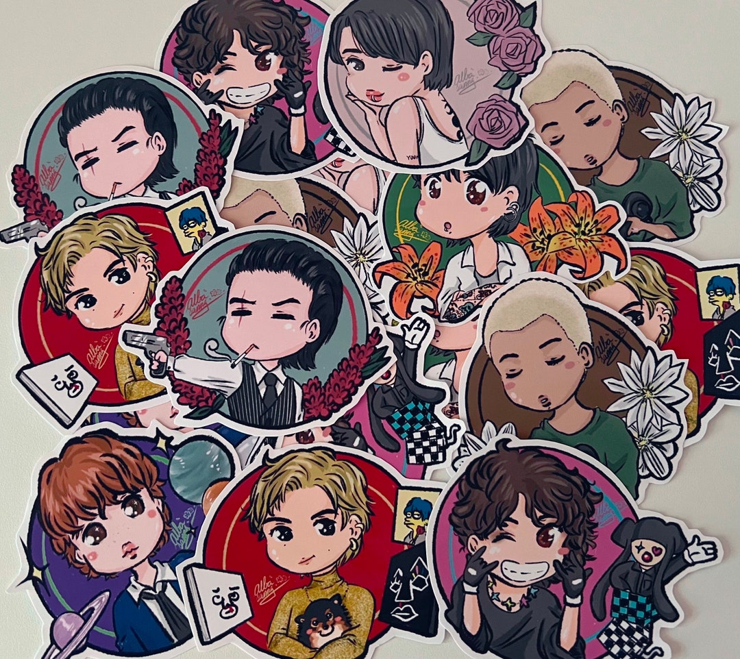 Stickers BTS Fanart Albums Bangtan Stickers - Etsy