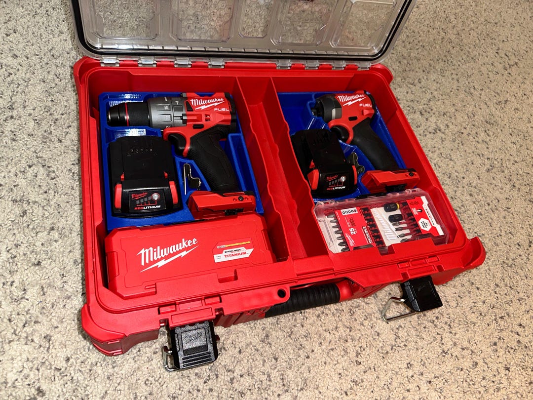 Packout Inserts for the Milwaukee M18 Impact Driver and Hammer Drill ...