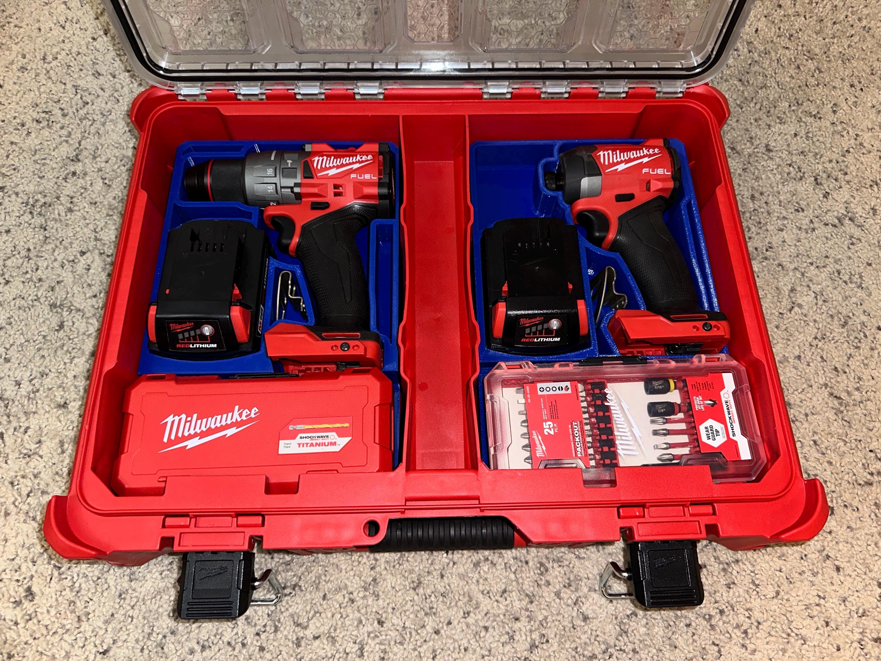 Packout Inserts for the Milwaukee M18 Impact Driver and Hammer Drill ...