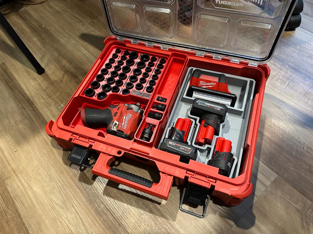 Custom Packout Inserts for the Milwaukee M12 Stubby, 43pcs Impact ...