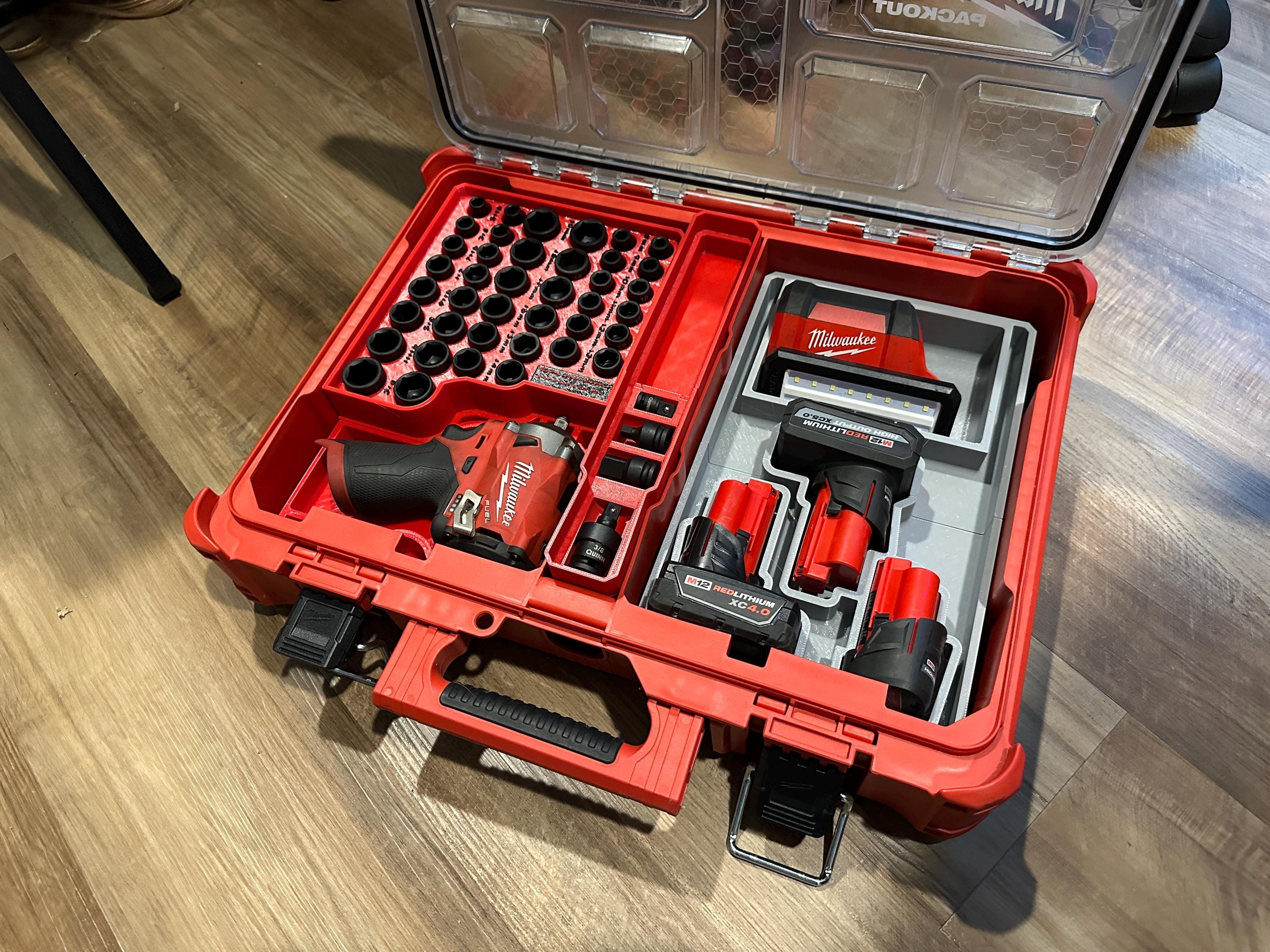 Custom Packout Inserts for the Milwaukee M12 Stubby, 43pcs Impact ...