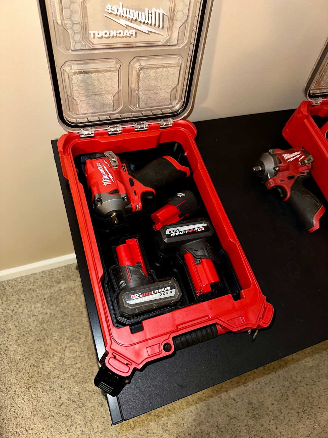 Packout Insert for Milwaukee Stubby 3/8 and 1/2 Inch (includes NEW GEN ...