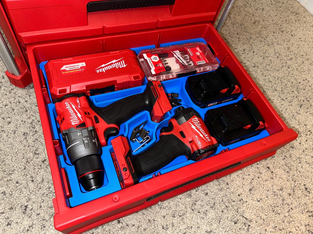 Packout Drawer Insert for the Milwaukee M18 Impact Driver and Hammer Drill Combo - Etsy