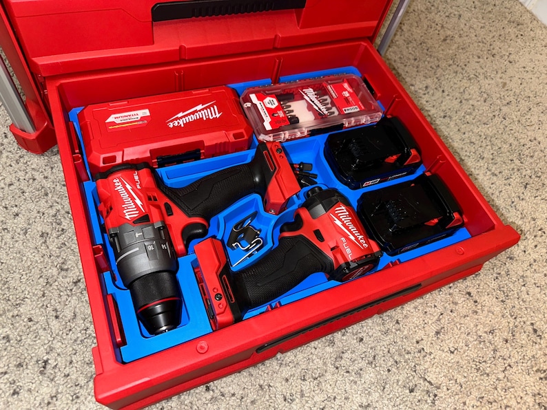 Packout Drawer Insert for the Milwaukee M18 Impact Driver and Hammer ...