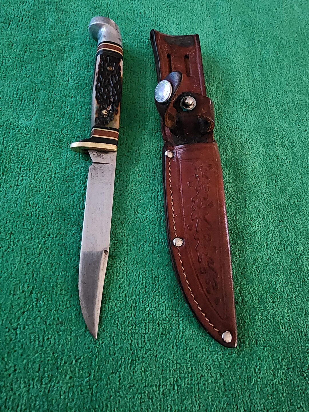 Western Hunting Knife Vintage Rare Model 648B With 3-5/8" Blade Bone ...