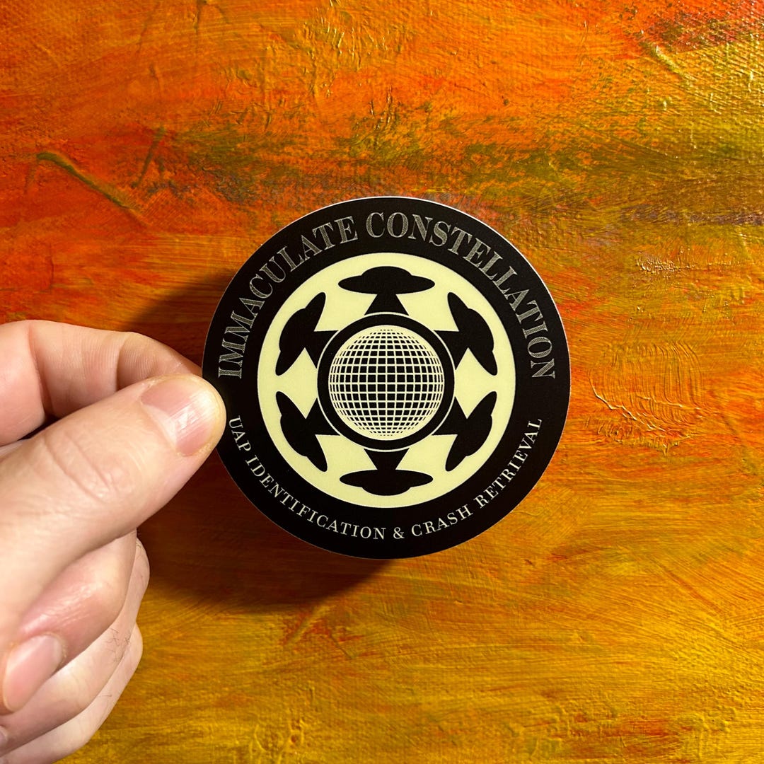 Immaculate Constellation Laptop Sticker | UFO Alien Sticker ...