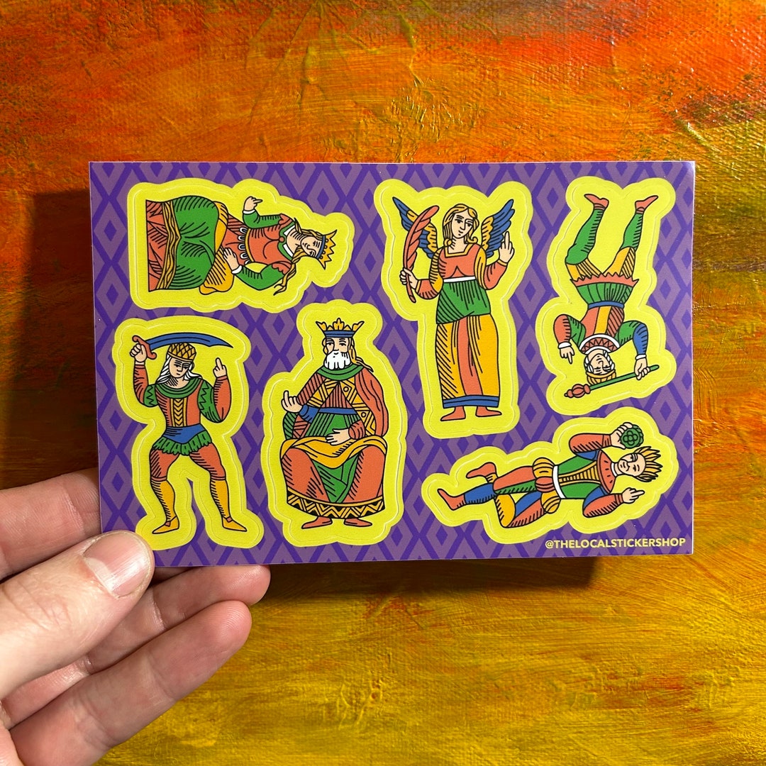 Italian Characters Middle Finger Laptop Stickers Set of 6 | Funny Old ...