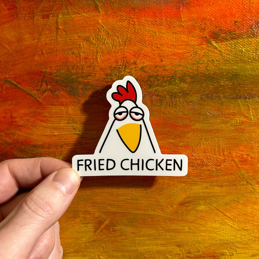 Fried Chicken Laptop Sticker: Waterproof Stoner Vinyl Decal - Etsy