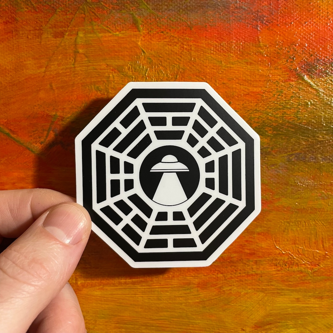 Dharma Initiative Lost Station Laptop Sticker | UFO Alien Sticker ...