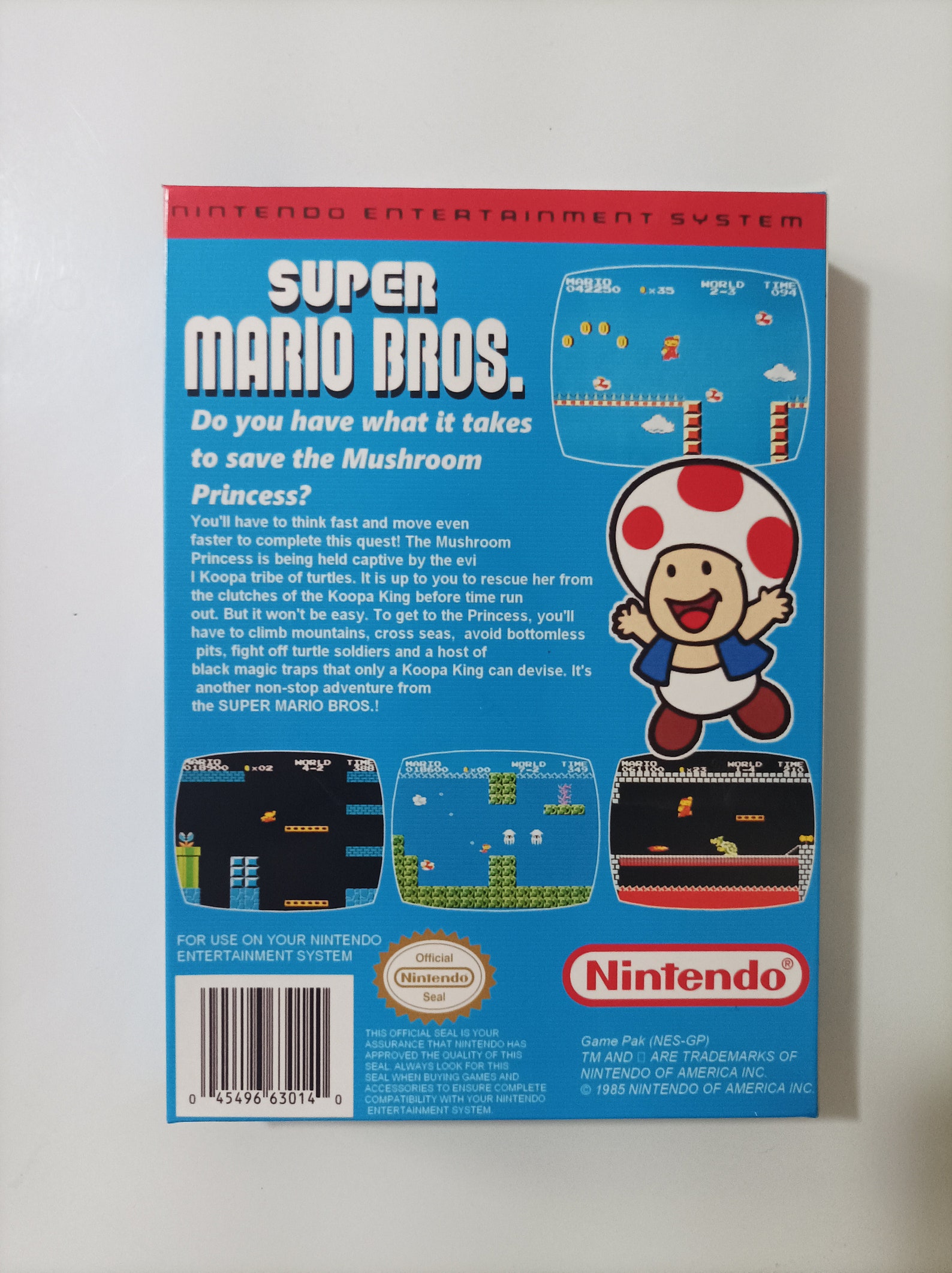 Super Mario Bros Nintendo NES Alternative Cover Art Reproduction Box - Etsy
