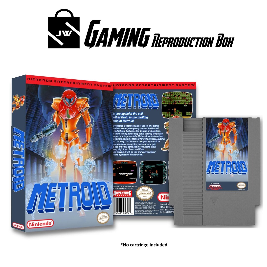 Metroid NES Alternative Box Cover Art Reproduction Box - Etsy