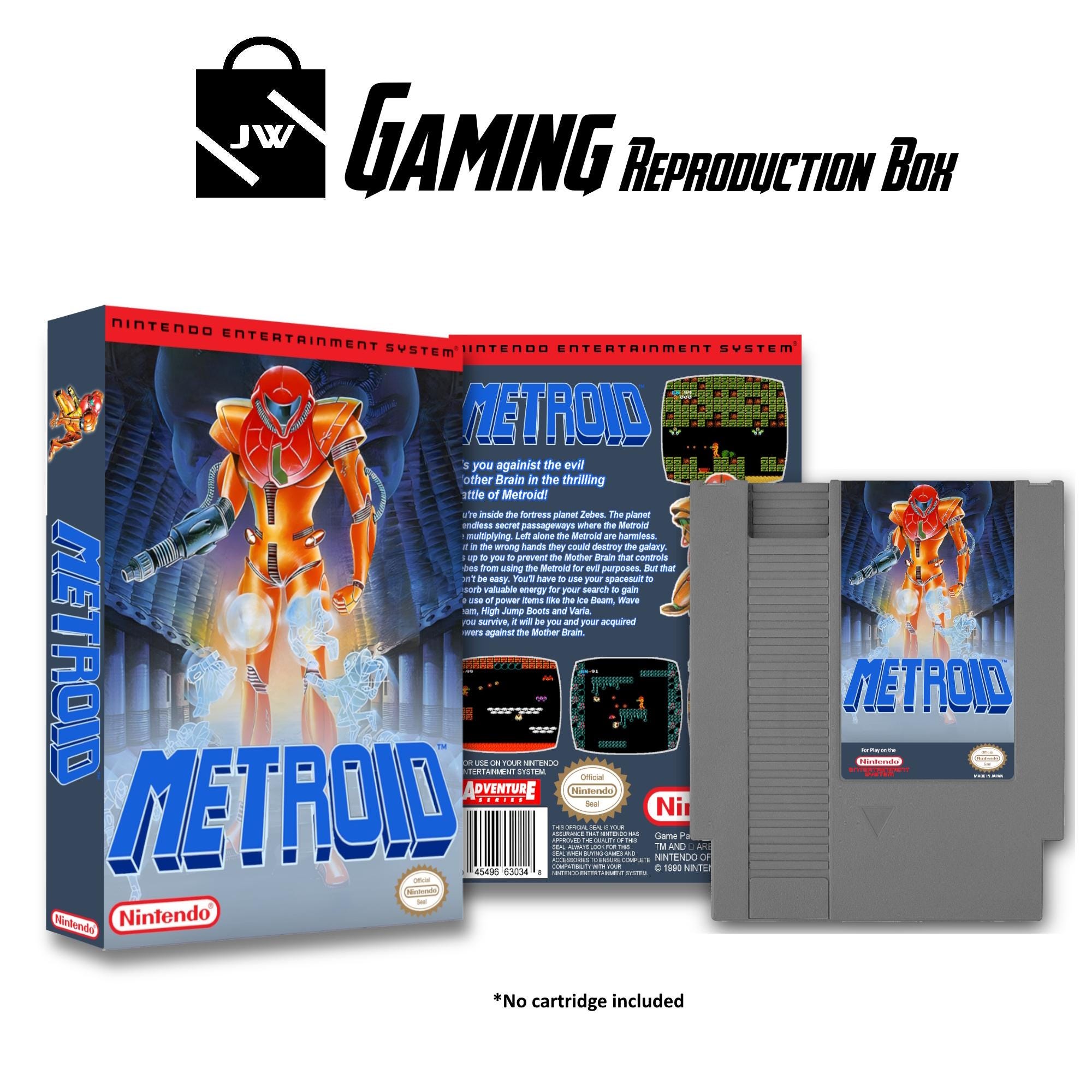 Metroid NES Alternative Box Cover Art Reproduction Box - Etsy