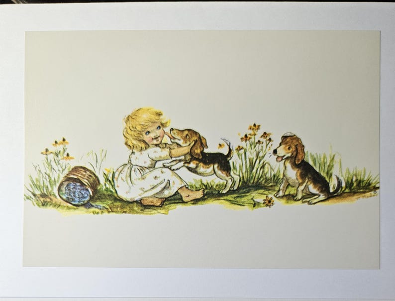 Tasha Tudor Birthday Card - Etsy