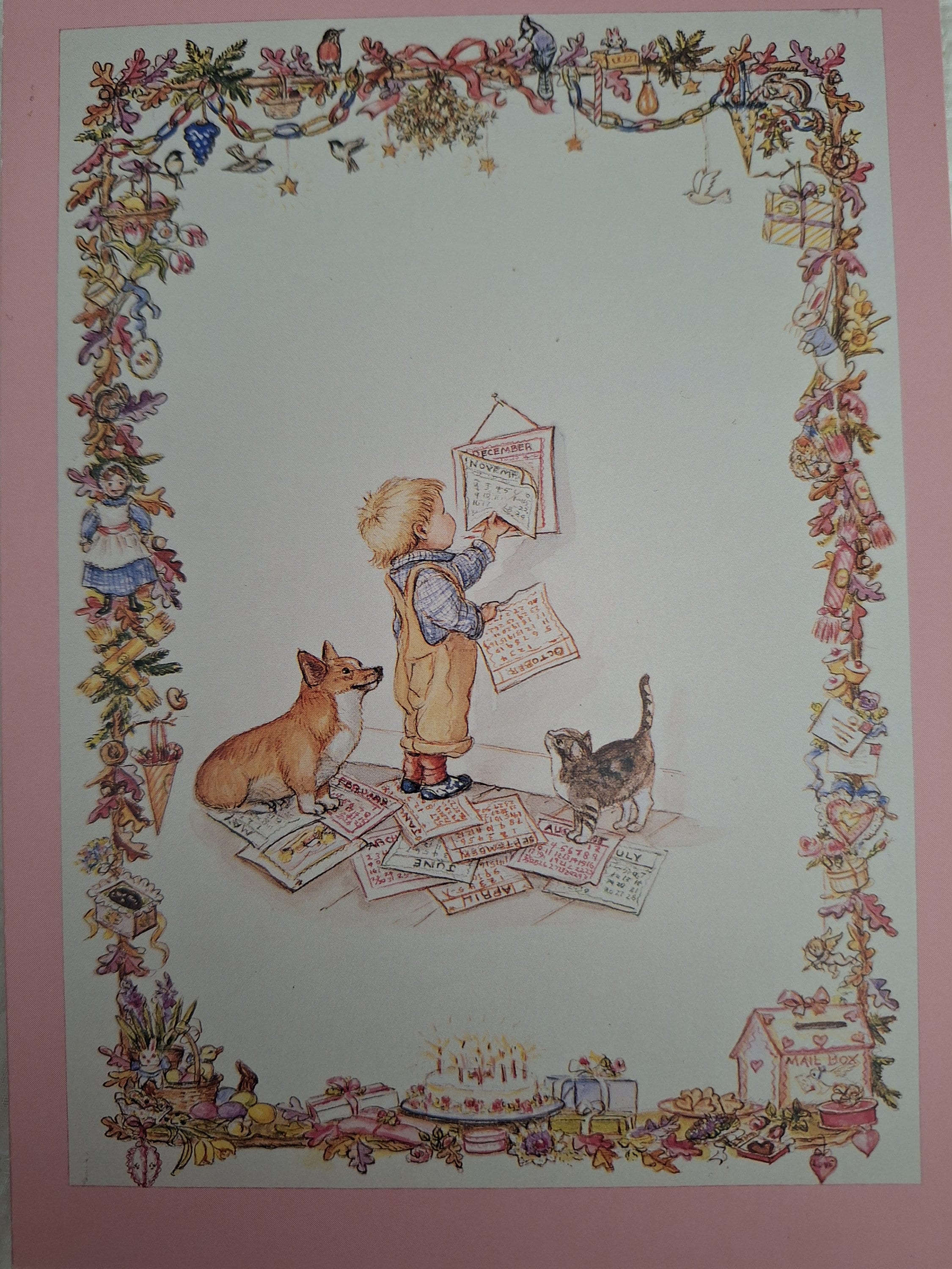 Adorable Blank Tasha Tudor Card - Etsy