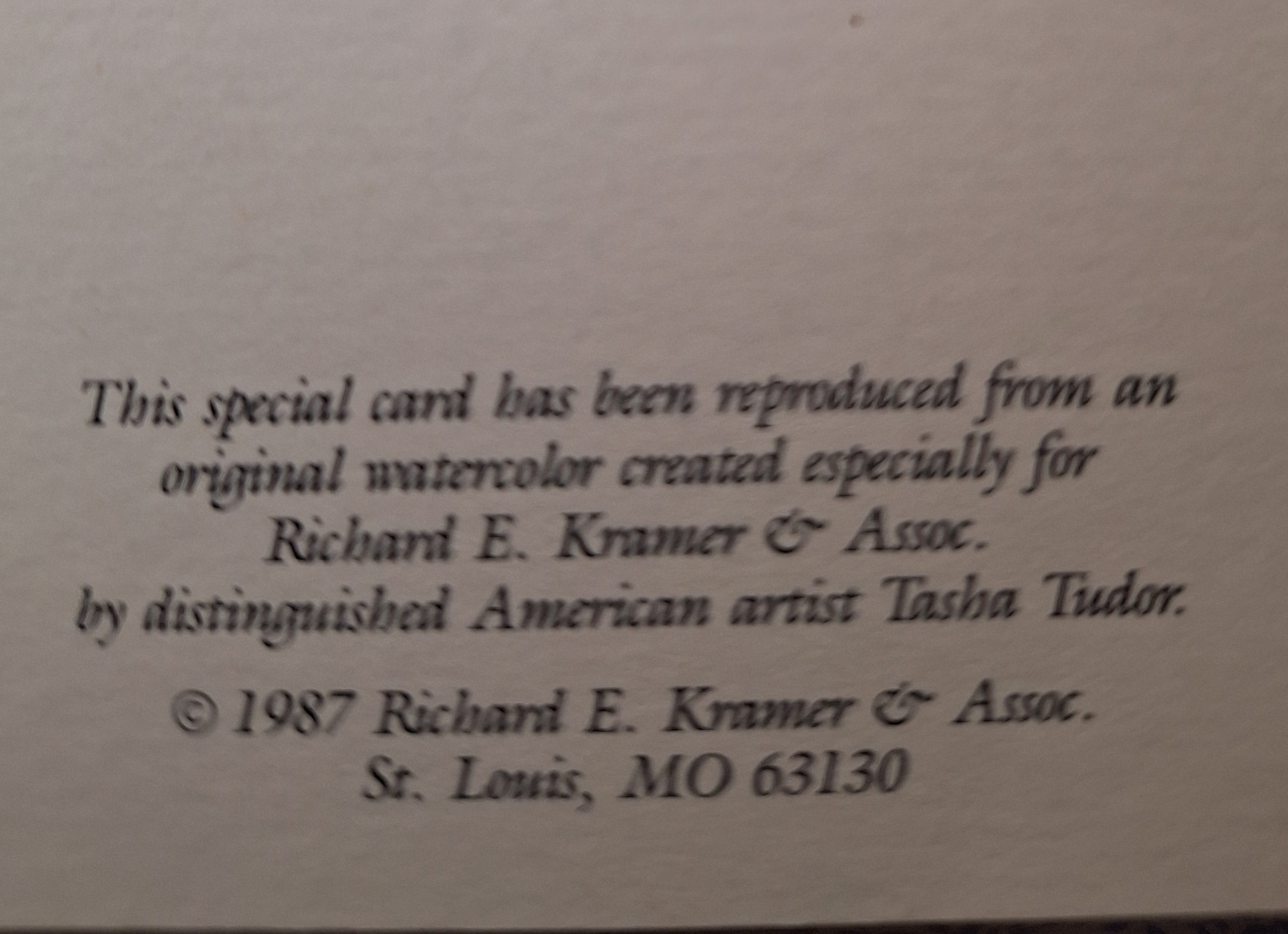Sweet Blank Tasha Tudor Card (1987) Comes With Envelope. - Etsy
