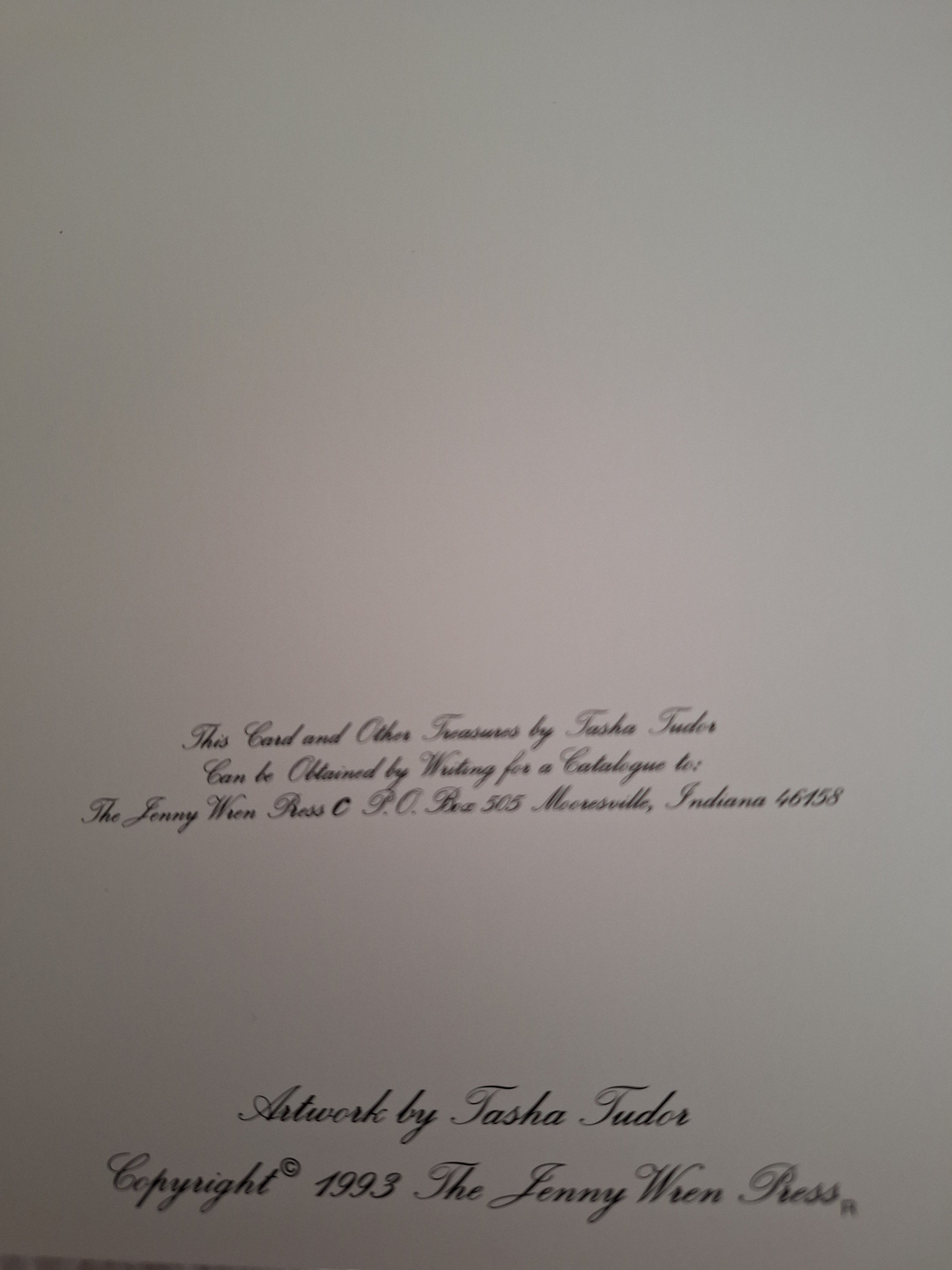 Adorable Blank Tasha Tudor Card - Etsy