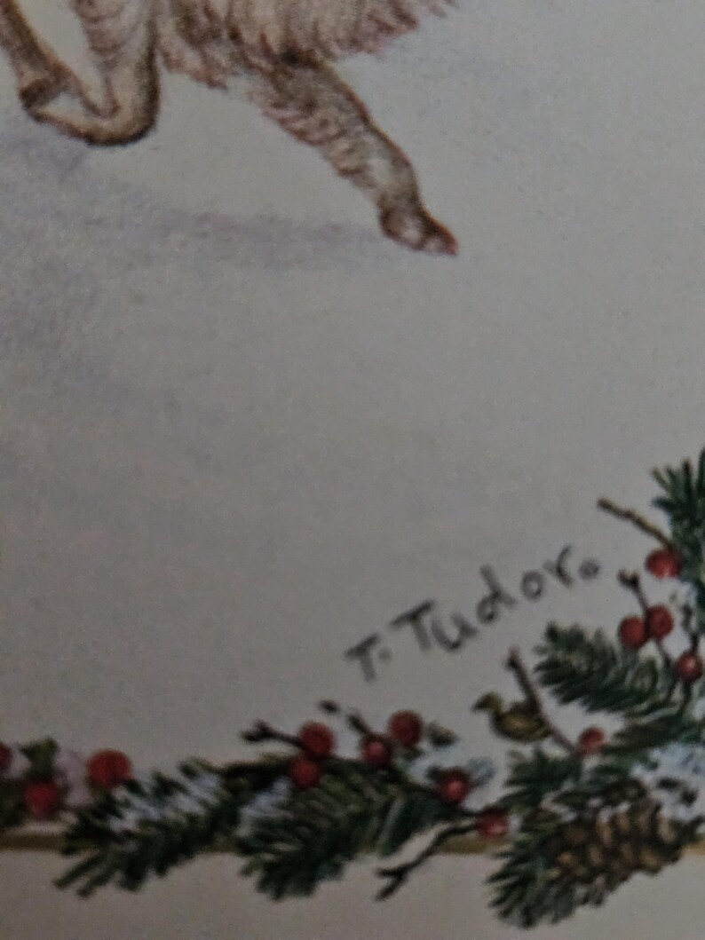 Adorable Vintage Tasha Tudor Card sleigh Ride W/envelope. - Etsy