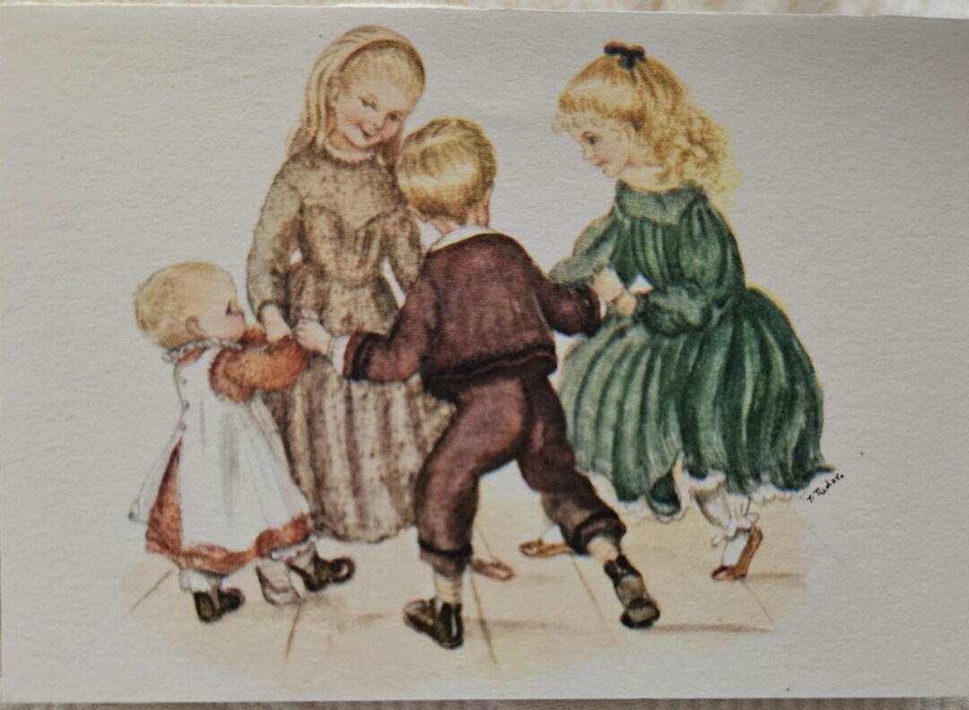 Beautiful Precious Vintage Tasha Tudor Blank Christmas Card, W/envelope ...