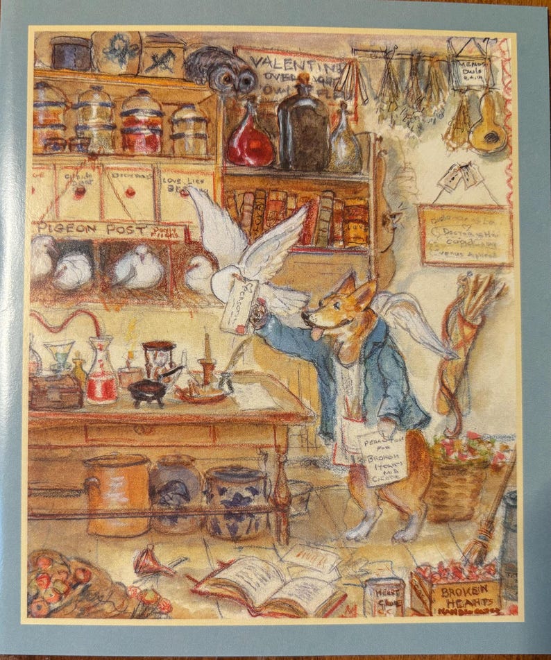 Adorable Blank Tasha Tudor Card - Etsy