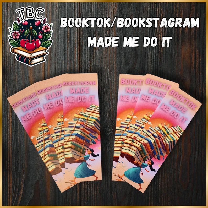 Booktok/bookstagram Made Me Bookmark, Handmade Book Gifts, Unique ...