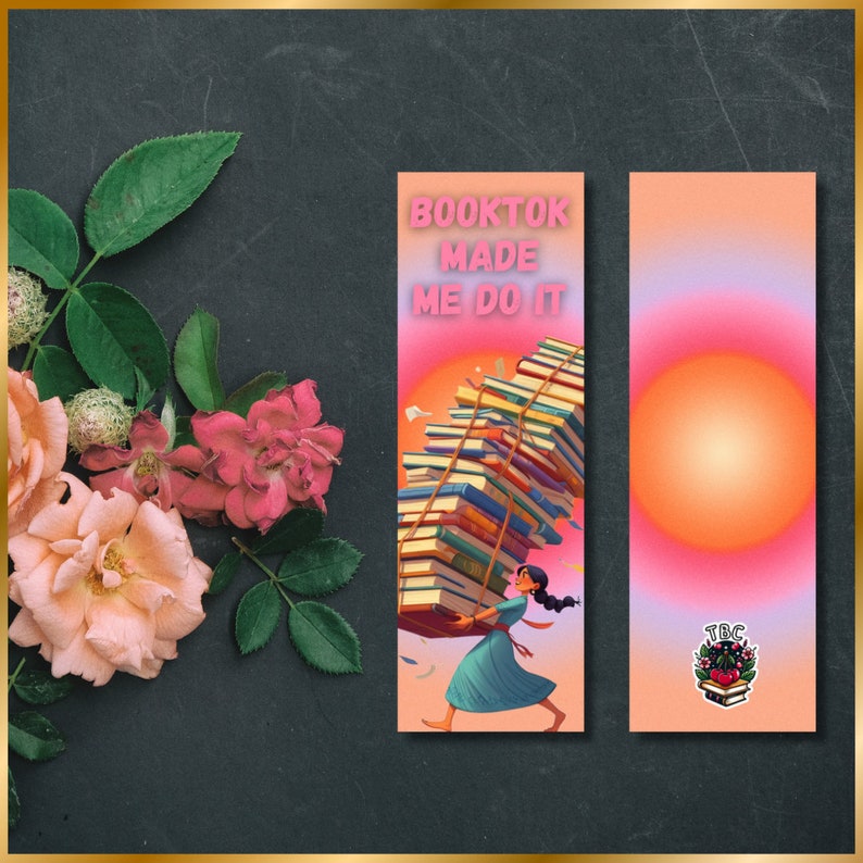 Booktok/bookstagram Made Me Bookmark, Handmade Book Gifts, Unique ...