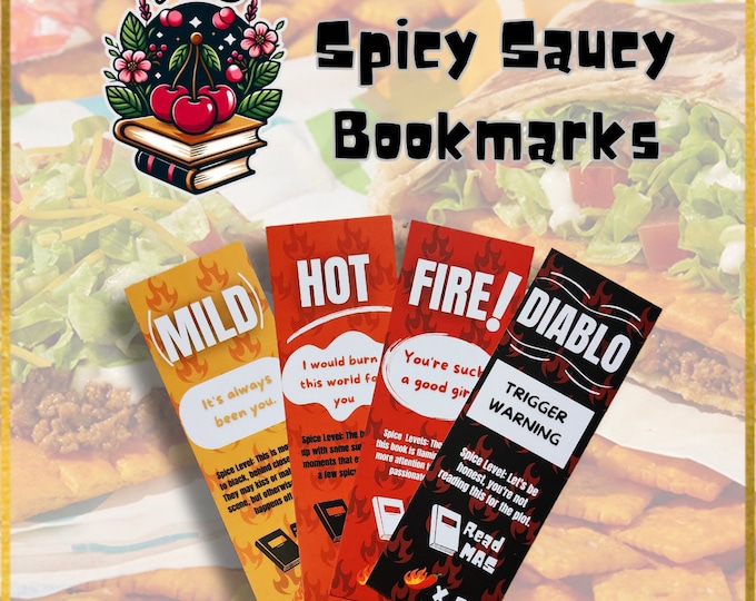 Spicy Books Hot Sauce Packet Inspired Bookmark - Etsy