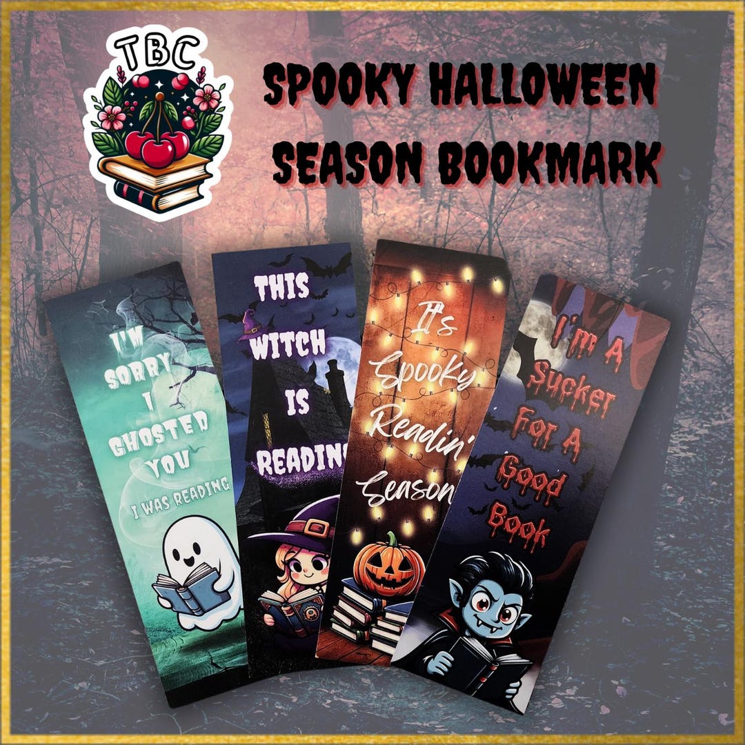 Spooky Halloween Season Bookmarks, Handmade Book Gifts, Unique Handmade ...