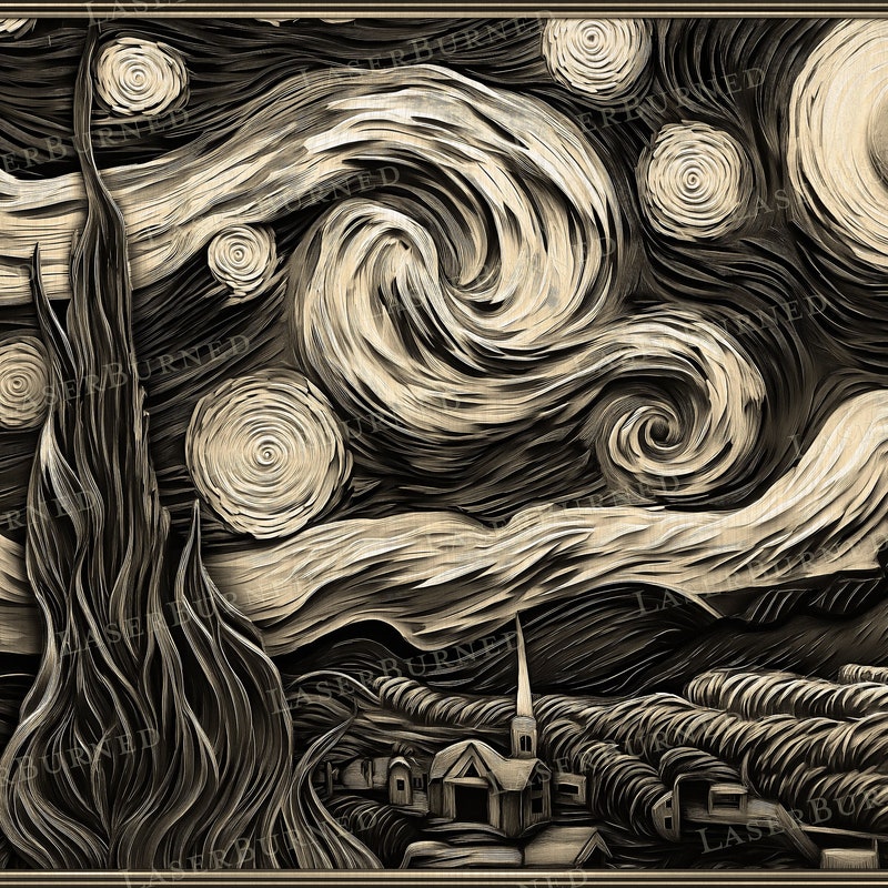 Van Gogh Svg - Etsy