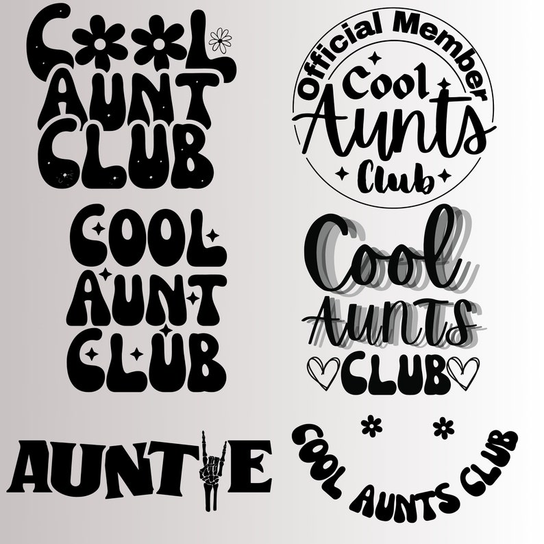 Official Member Cool Aunts Club Svg, Aunt Svg, Cool Aunts Club SVG ...