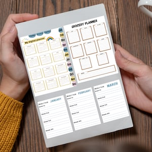 Yearly Digital Planner, Yearly Planner Goodnotes Template, Yearly ...