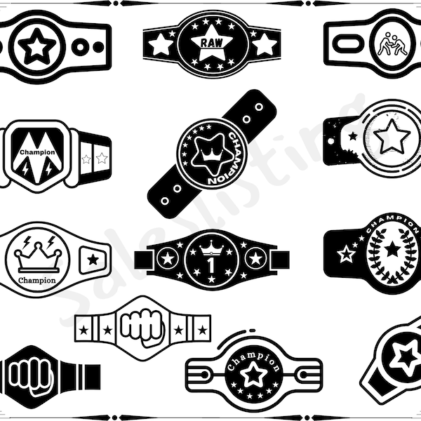 Wrestling Belt - Etsy