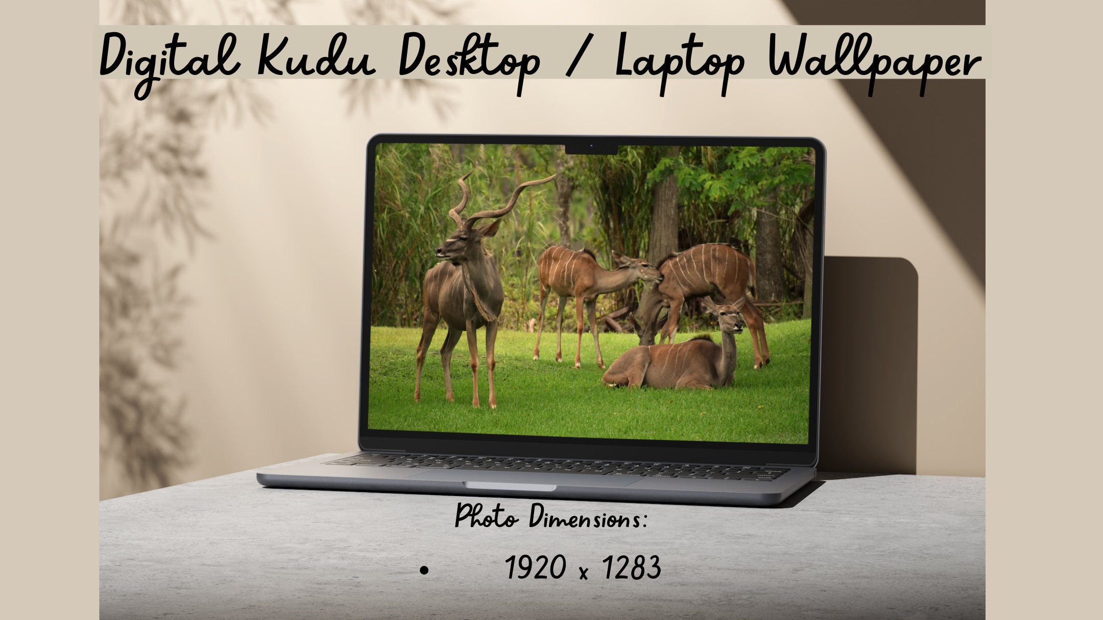 Digital Kudu Desktop / Laptop Wallpaper - Etsy
