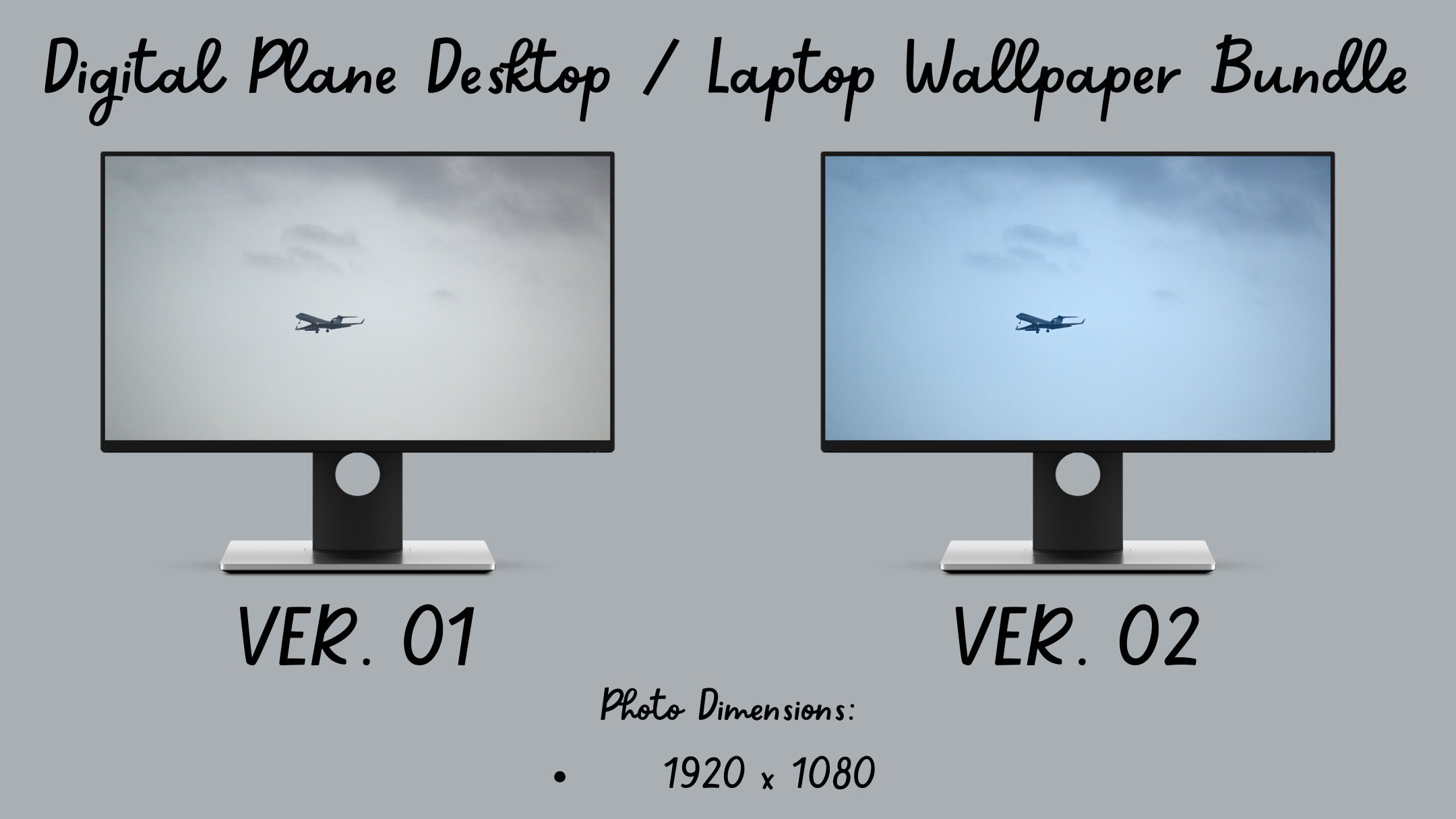 Digital Plane Desktop / Laptop Wallpaper Bundle - Etsy