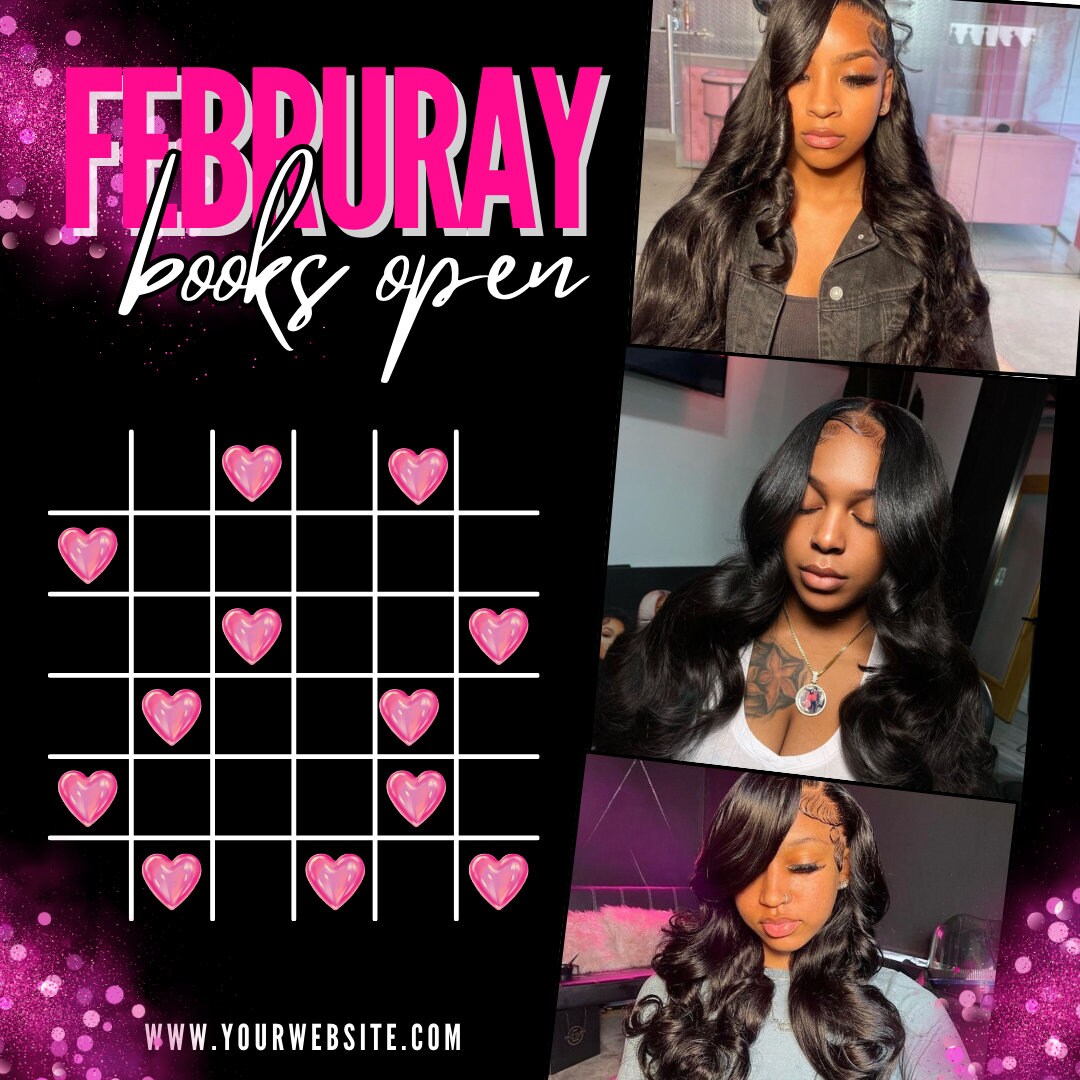 Editable February Books Open Flyer - Etsy