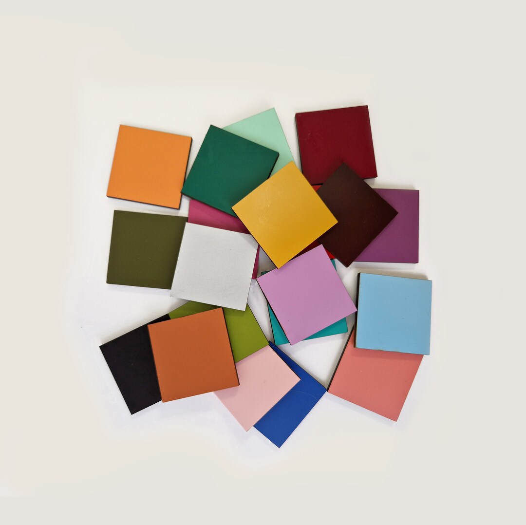 Colored Wooden Square Shape - Etsy