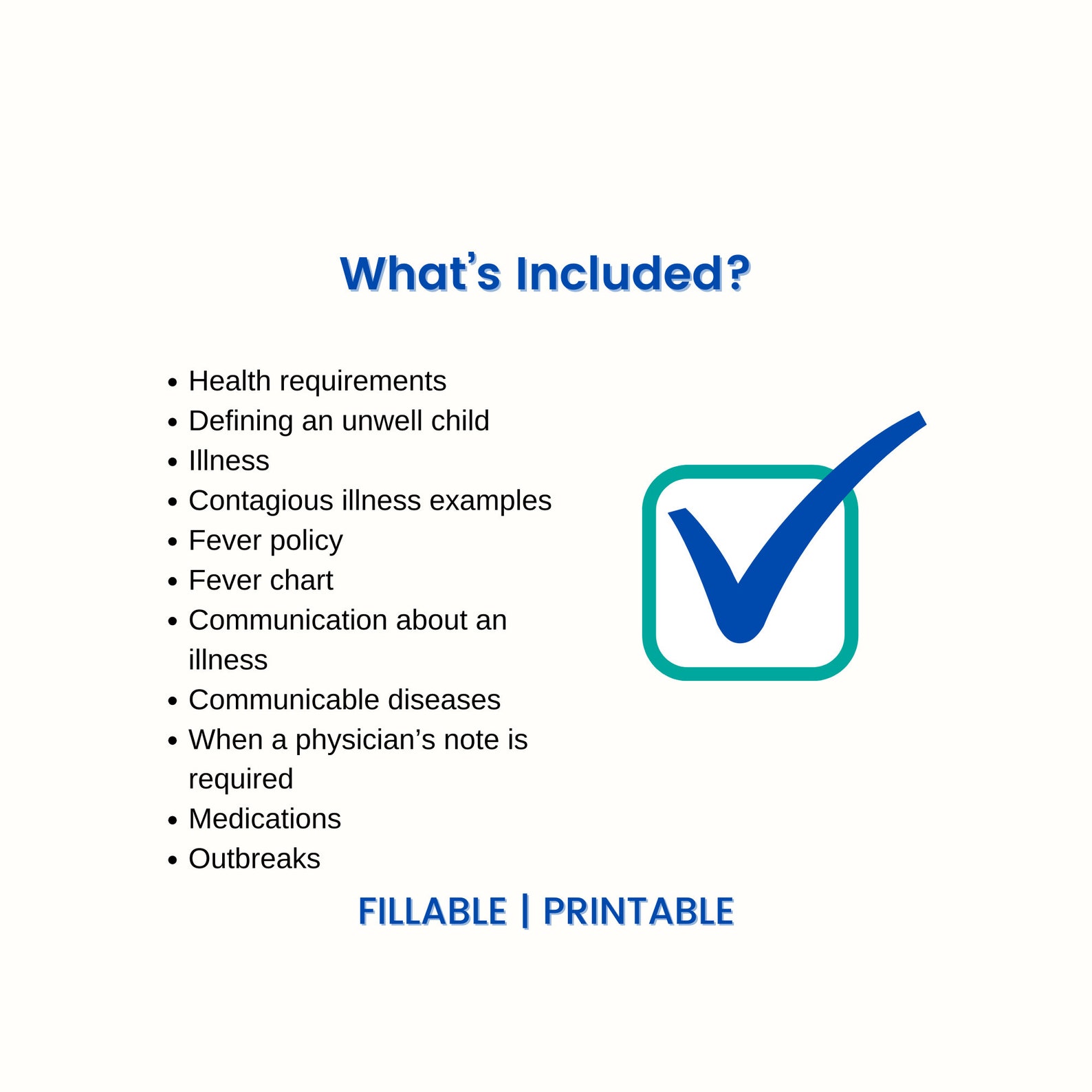 Sick Child Policy Sick Policy Daycare Daycare Sick Policy Child Illness ...