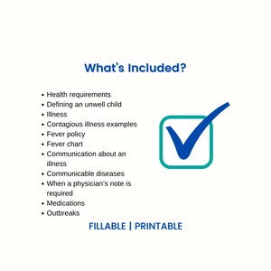 Sick Child Policy Sick Policy Daycare Daycare Sick Policy Child Illness ...