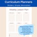 Lesson Planners for Teachers, Fillable Lesson Plan Organizers for ...