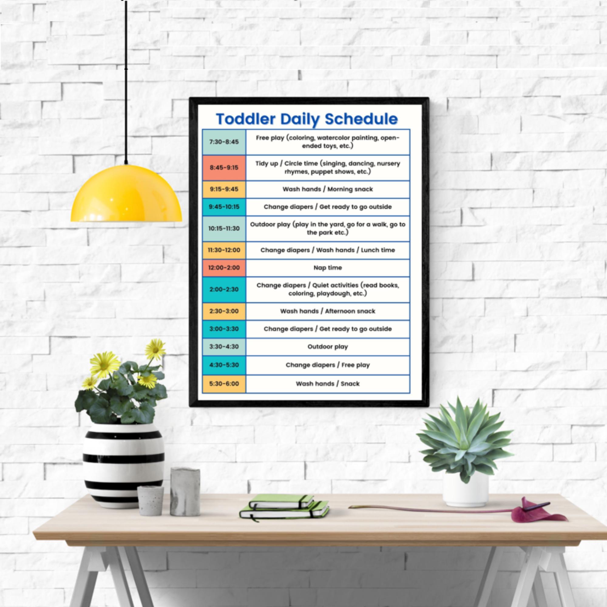 Daycare Schedule, Classroom Schedule Editable, Daycare Schedule ...