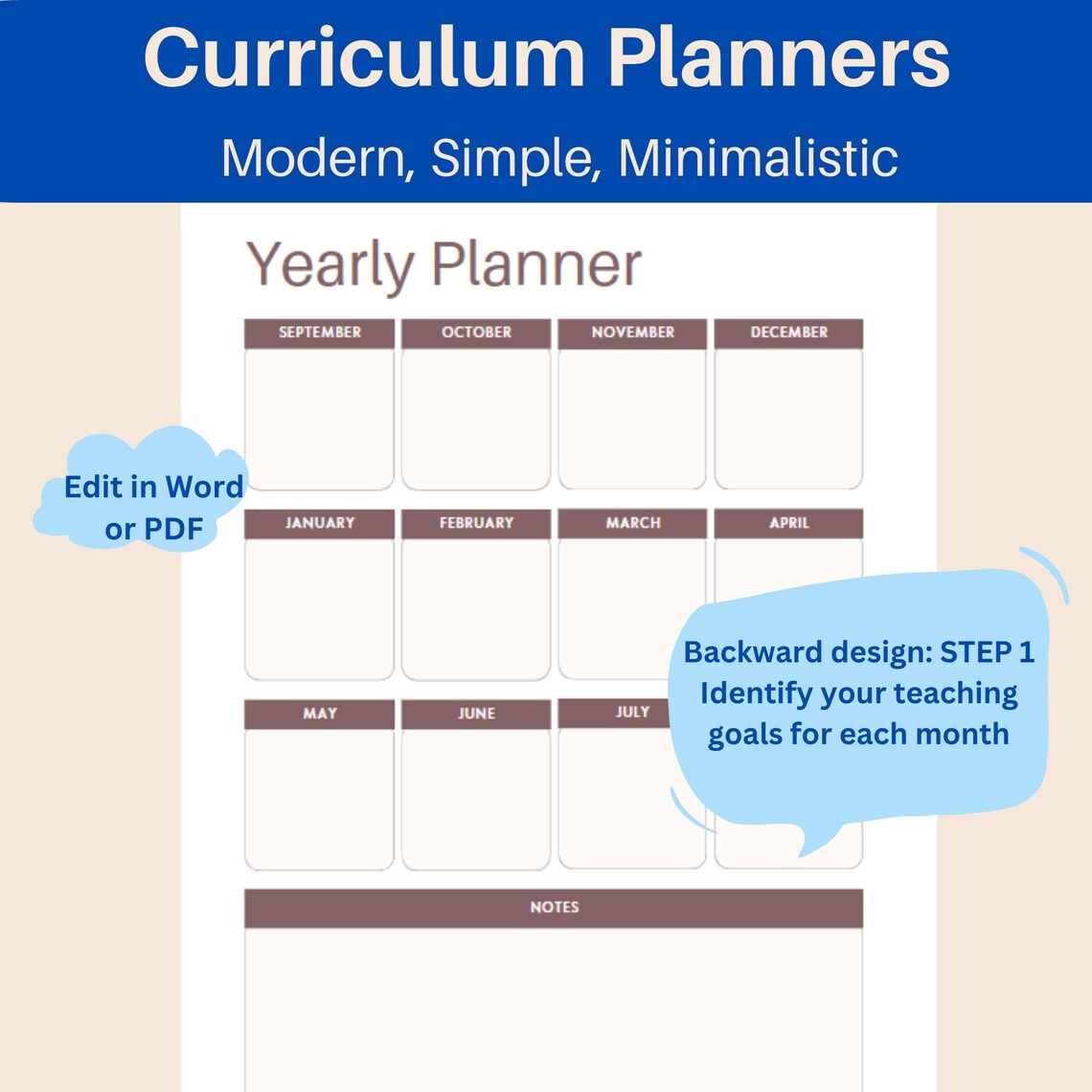 Lesson Planners for Teachers, Fillable Lesson Plan Organizers for ...