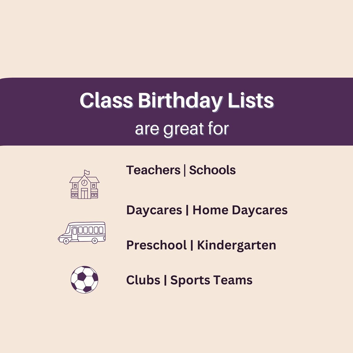 Birthday Calendar for Class, Birthday List, Birthday Tracker Printable ...