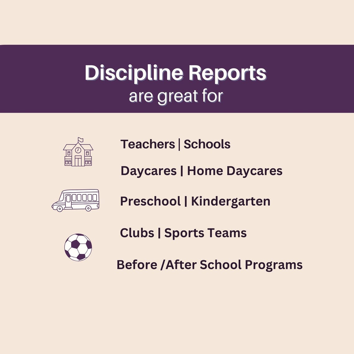 Daycare Discipline Report Template: Fillable Child Disciplinary Form ...