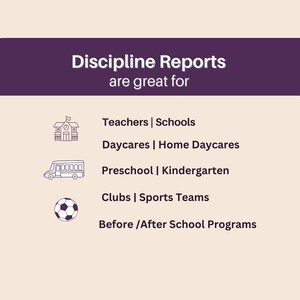 Daycare Discipline Report Template: Fillable Child Disciplinary Form ...
