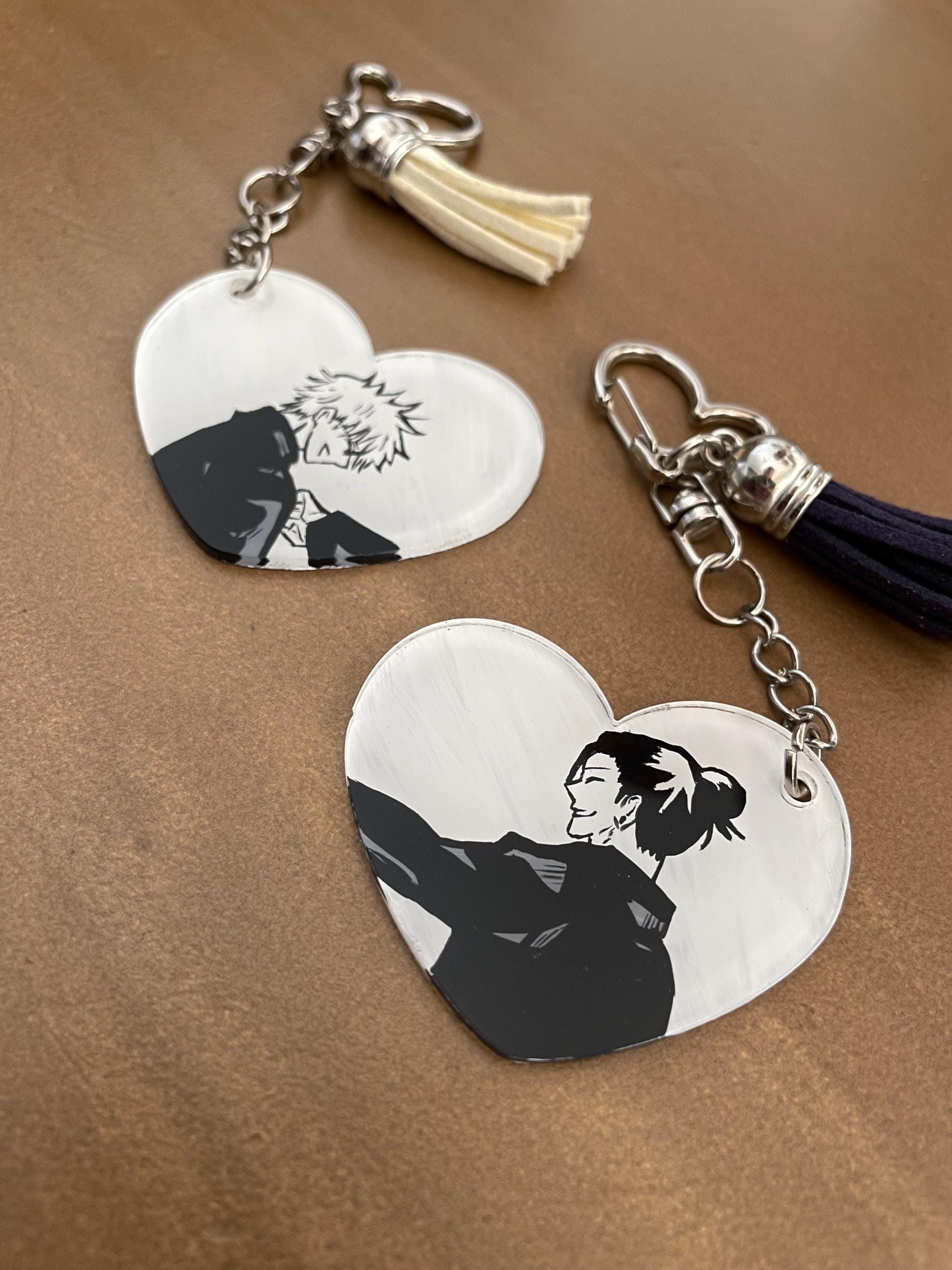 Handmade Gojo and Geto Keychains | Acrylic Painted | Jujutsu Kaisen ...