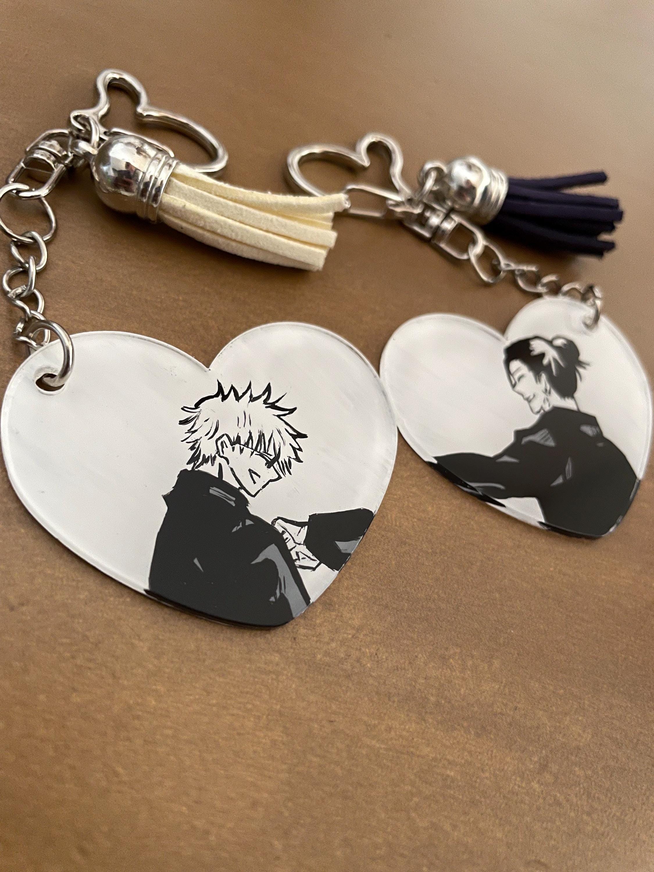 Handmade Gojo and Geto Keychains | Acrylic Painted | Jujutsu Kaisen ...